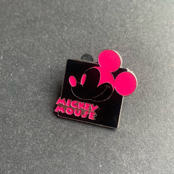 Disney | Other | Disney Pin Mickey Mouse Pink Square Expressions | Poshmark